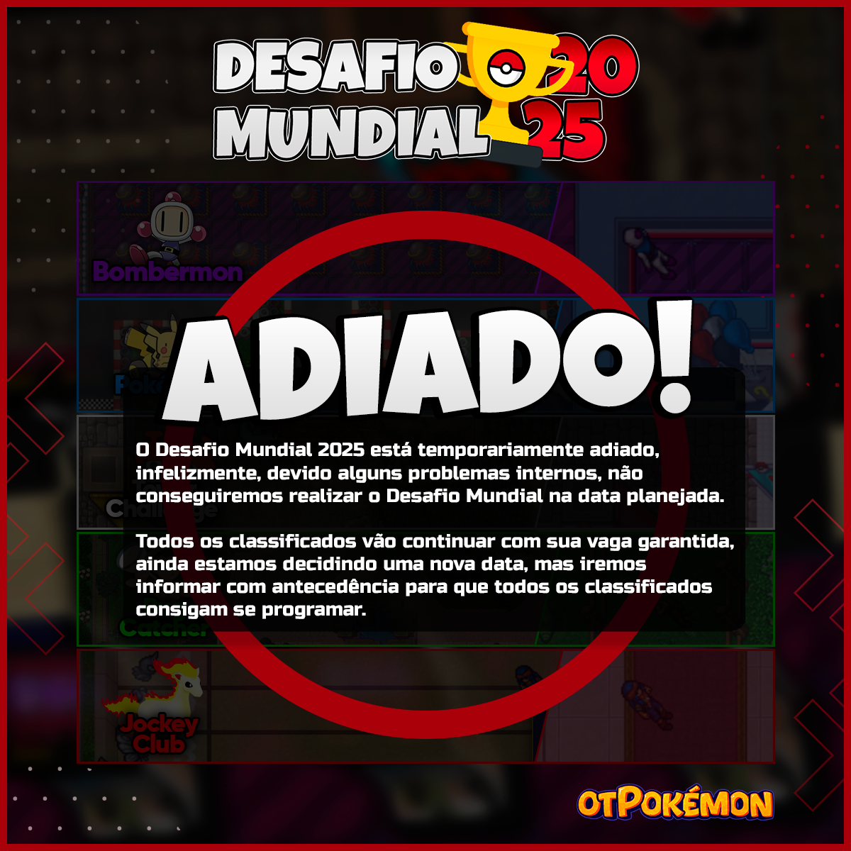 [Desafio Mundial 2025] - Comunicados - Fórum otPokémon - Pokémon Online